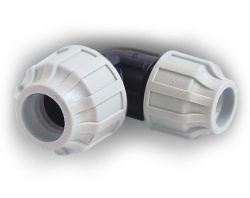 32mm x 25mm MDPE Reducing Elbow www.gasandwaterpipelines.co.uk