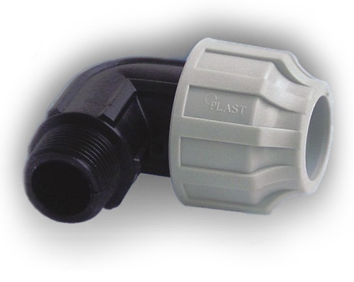 40mm MDPE Elbow x 1" Male BSP www.gasandwaterpipelines.co.uk