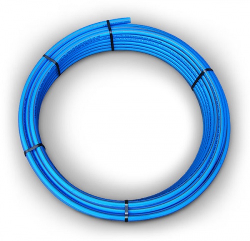 Blue MDPE 63mm x 25m Coil www.gasandwaterpipelines.co.uk